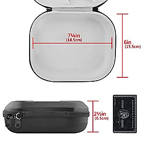 Geekria Shield Headphone Case Compatible with Sony WH-1000XM4, WH-1000XM3, WH-XB910N Headphones, Replacement Protective Hard Shell Travel Carrying Bag with Cable Storage (Black)