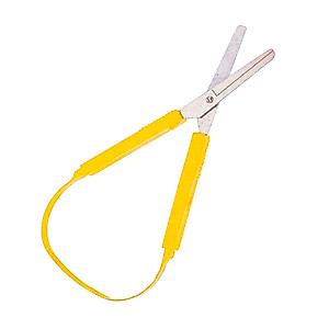 School Smart Loop Scissors, 8 Inches, Yellow,84838