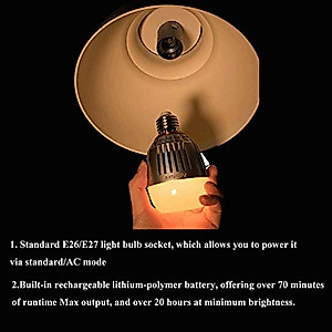 Aputure Accent B7C Smart Led Light Bulbs 7W RGBWW,TLCI 96+ CRI 95+ 2,000K-10,000K Adjustable 0-100% Stepless Dimming CCT/HSI/FX Mode App Control Built-in Battery/AC Power via E26/E27 Socket