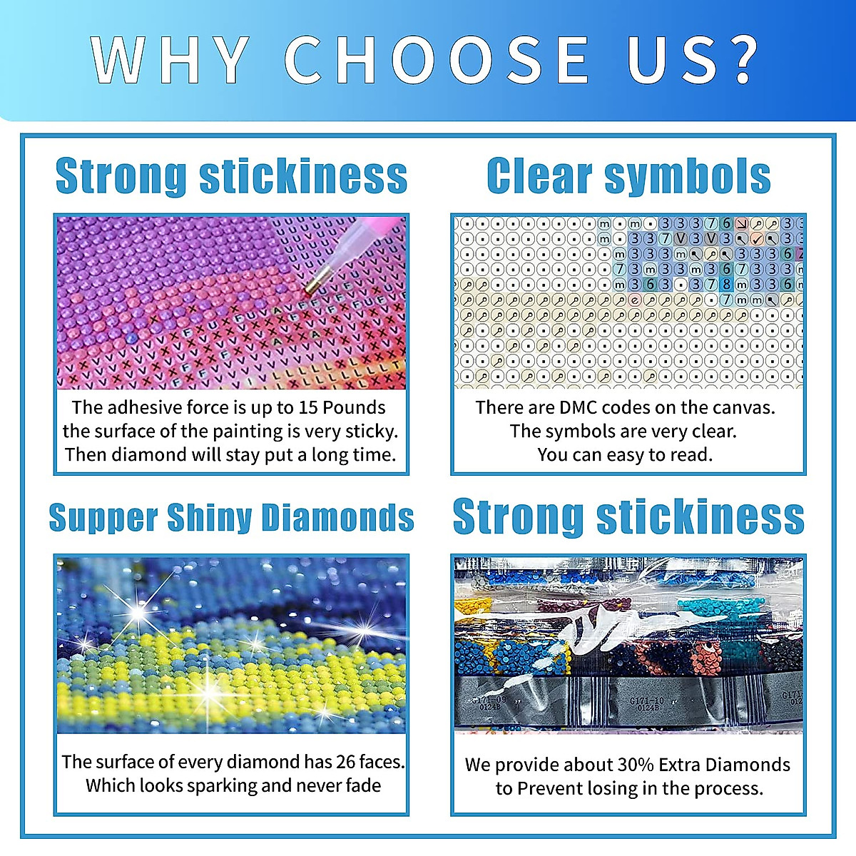 DIY 5D Diamond Painting by Number Kits for Adults and Kids, 16"X12" WINI The Poh Round Full Drill Crystal Rhinestone Embroidery Cross Stitch Arts Craft Canvas for Home Wall Decor