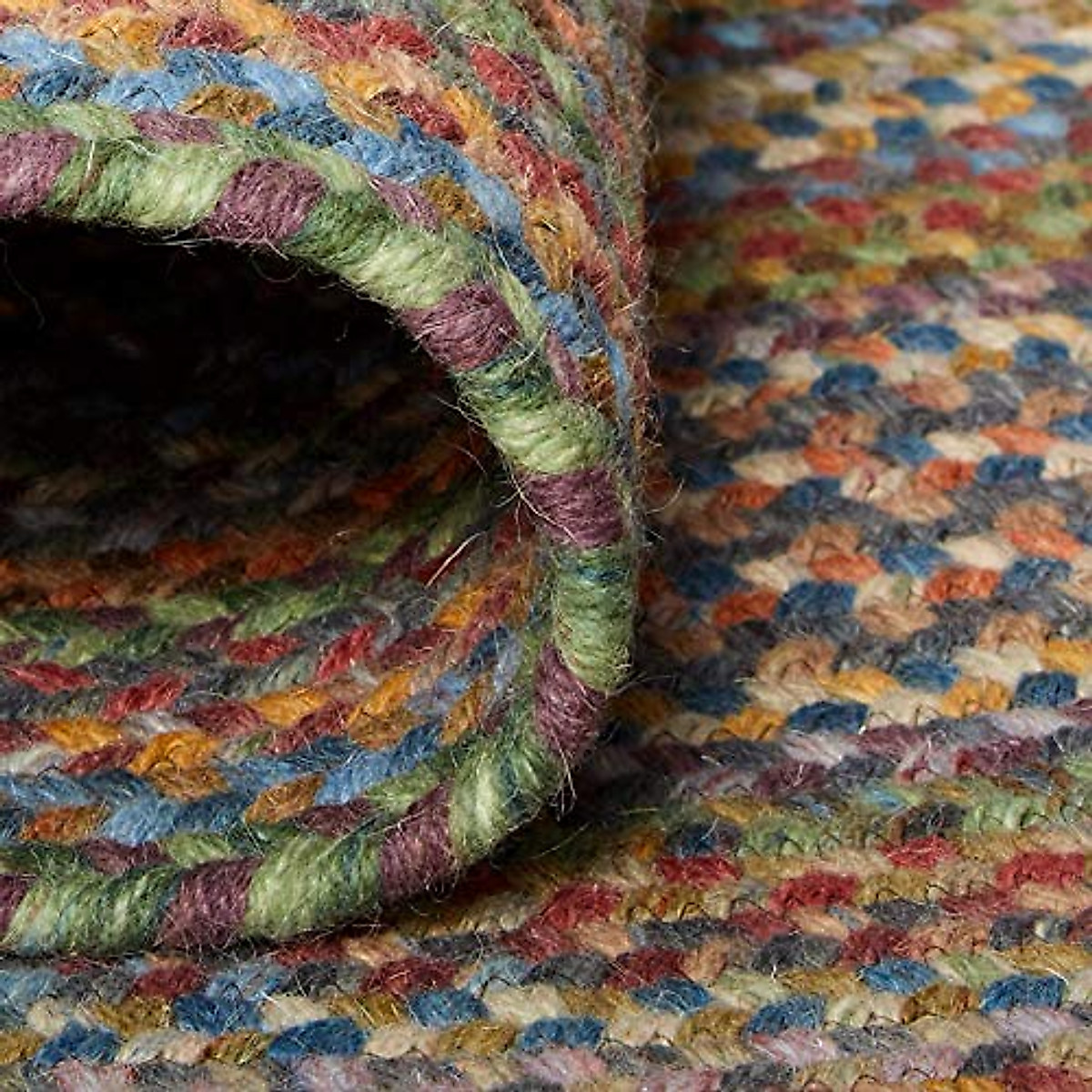 Colonial Mills Rustica Braided Rug, 8 by 11-Feet, Classic/Multicolor