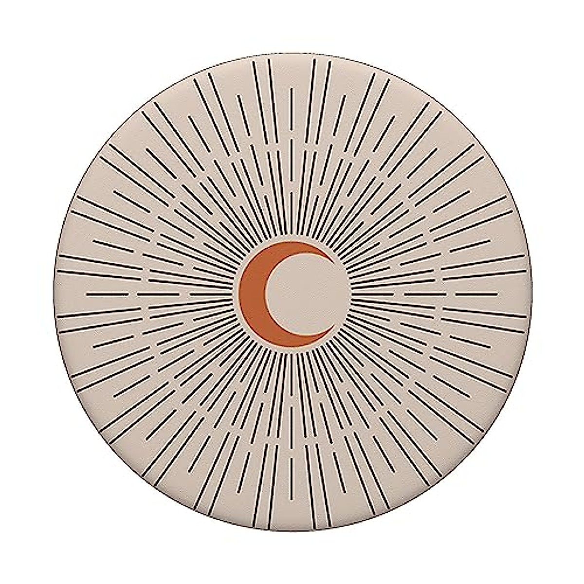 Minimal Boho Shining Crescent Moon Bohemian Aesthetic PopSockets Standard PopGrip