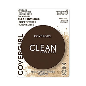 COVERGIRL Professional Loose Finishing Powder, Translucent Fair, 0.7 Fl Oz, Sets Makeup, Controls Shine, Won't Clock Pores, Small Compact, Lightweight Formula