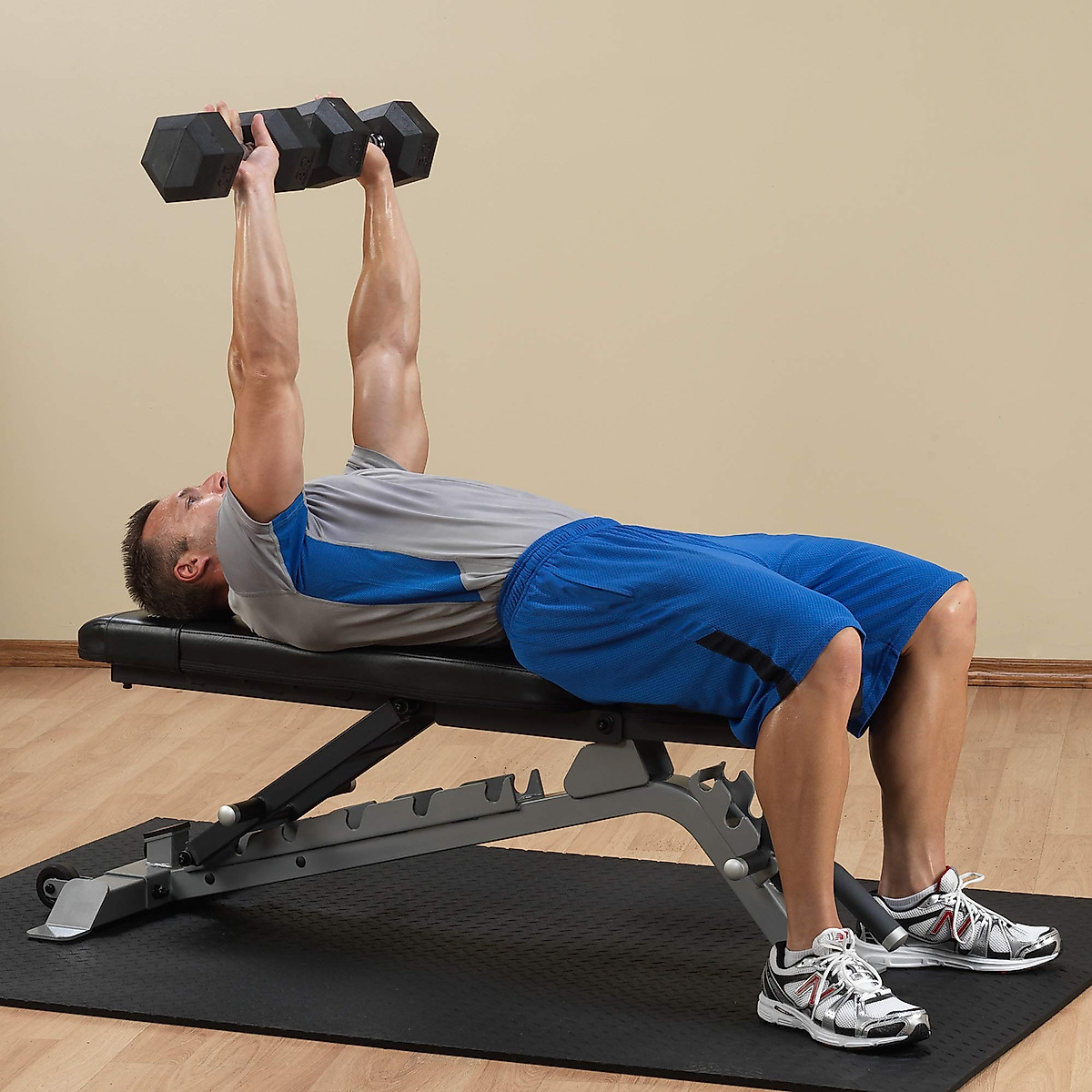 Body-Solid Pro Clubline (SFID325) Adjustable Bench for Power Racks and Dumbbell Curls, Home and Commercial Gym