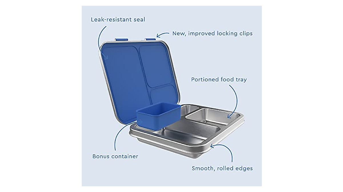 Bentgo Kids Stainless Steel Lunch Box - Eco-Friendly & Leak-Resistant