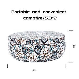 2 Pack Portable Campfire Fire Pit,3-5 Hours of Burn Time,No Wood No Embers, Suitable for Your Patio, Outdoor, Camping, Picnic, Bonfire Party