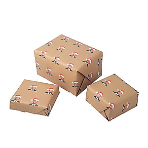 ZIGFRUIT 10 Sheets Funny Trump Christmas Holidays Wrapping Paper Roll for Gifts 17”x27.5” Per Sheet（10 Sheets in A Roll Not Folded Sheets）