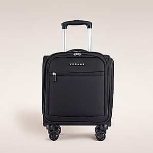 Verage Underseat Carry On Luggage with Spinner Wheels Small Suitcase Softside Lightweight Travel Bag Suitcase for Airlines, Men Women, Pilots and Crew