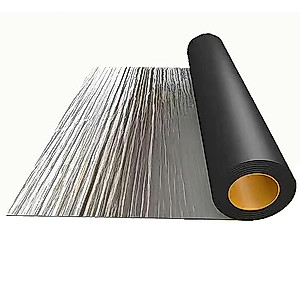 Waterproof Tape Aluminum Foil Tape Sealan Tape,Self-Adhesive Bituminous Sealing Tape for Repairing Roof Crack,Gutter and Hole,Window Sill Gap,Pipe,Outdoor Use,Customizable (0.4x1m)