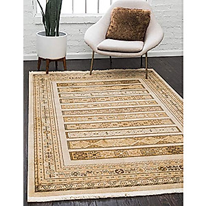 Unique Loom Fars Collection Area Rug - Pasadena (9' x 12' 2" Rectangle, Ivory/ Cream)