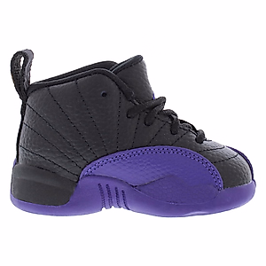 Jordan Baby Boy's 12 Retro (Infant/Toddler) Black/Field Purple/Metallic Gold/Taxi 8 Toddler M