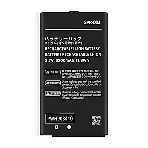 SPR-003 Battery for Nintendo 3DS XL New 3DS XL LL Game Console, Li-ion 0 Cycle Internal New Upgrade Replacement Battery 3200mAh for Nintendo Switch Game Console