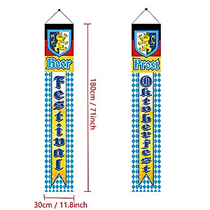 Oktoberfest Decorations German Bavarian Flag Oktoberfest Banner for Germany Party Supplies Home Decor Indoor and Outdoor