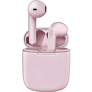Wireless Earbuds, Bluetooth Headphones with Microphone, IPX7 Waterproof, 35H Playtime, High-Fidelity Stereo Earphones,Compatible with Apple/iOS/Android,for Running/Fitness/Work - Pink