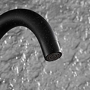 JF-XUAN Shower Bath Set La Black Granite Revolving Kitchen Faucetmodern Simple Luxury Quality Guarantee Home Decoration