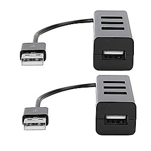Salaty 4‑Port Hub, USB2.0 Hub 2Pcs Plug and Play for Notebooks(4USB Interface-Black, Pisa Leaning Tower Type)