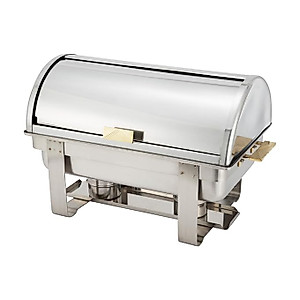 Winco Roll-Top Cover, Stainless Steel, Medium