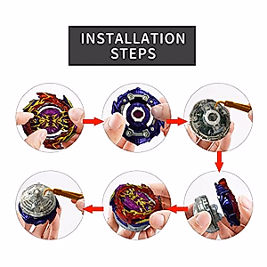 FANSETOYUMA Bey Battle Tops Hybrid Metal Fusion Burst Gyro with 4D Launcher Grip (B-157)