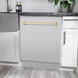 ZLINE 24" Monument Series 3rd Rack Top Touch Control Dishwasher in Custom Panel Ready with Stainless Steel Tub, 45dBa (DWMT-24)