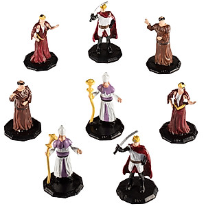 Townsfolk Mini Fantasy Figures - Nobility Class - 8pc Hand-Painted Non Player Character NPC Miniatures - 1" Hex-Sized Compatible w DND Dungeons Dragons, Pathfinder RPG Tabletop Games
