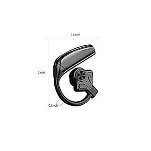 Munlar Bluetooth Wireless Earbuds IPX6 Waterproof Ear Hook Earphones with Microphone Ultra-Long Life Hanging Ear with Stereo Sounds for Sports Or Office