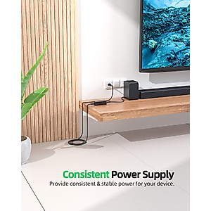 24V AC Charger Fit for Samsung HW-H550 HW-H551 HW-H570 HW-F355 HW-F350 HW-FM55 HW-F550/551 HW-F750 HW-HM55C Standard Soundbar Power Supply Adapter Cord