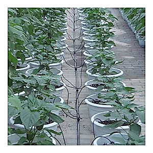 LRJSKWZC Garden Sprinkler 1 Set 4-Ways Drop Bent Arrow Drip Irrigation Fittings Garden Home Flower Plant Drip Irrigation System Greenhouse Dripper (Color : Black)