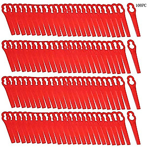 Craftsmen Tools Tools Replacement Mower Replacement 100Pcs Grass Lawn Plastic for Garden Tools & Home Improvement Lawn Mower (Red, One Size)