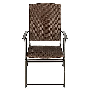 4 Pack Resin Wicker Folding Chair by Westerly