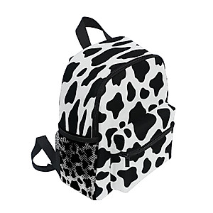 Preschool Backpack Cow Print Backpack Cute School Bag Bookbag for Elementary Toddler Kindergarten