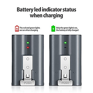 2 Packs 6040mAh Rechargeable Battery Compatible with Ring, for Video Doorbell 2/3/4, Video Doorbell 3 Plus, Stick Up Cam Battery (2nd & 3rd Gen) and Spotlight Cam Battery