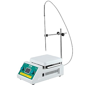 VEVOR Magnetic Stirrer Hot Plate, 500W Heating Power 2000ml Lab Stirrer 572°F/300°C 200-2000 RPM Digital Magnetic Stirrer with 7" Ceramic Coated Heating Plate Magnetic Mixing