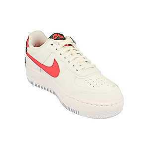 Nike Women's Basketball Shoes, White Dk Teal Green Solar Red White White, 8.5 US
