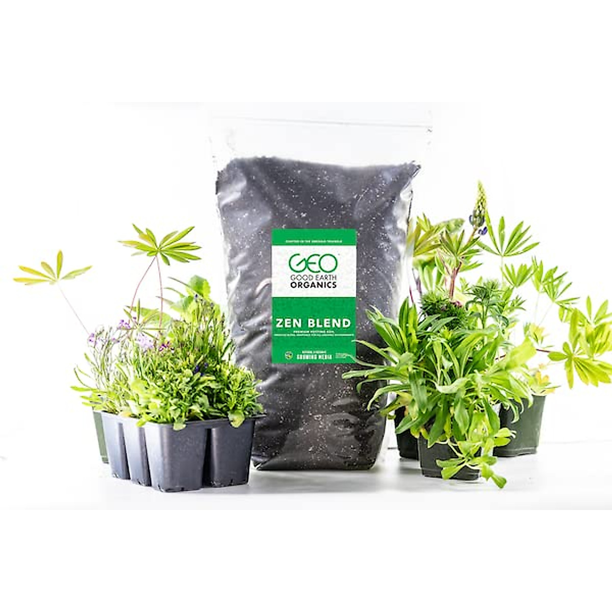 Good Earth Organics, Zen Blend Premium Potting Soil, Organic All Purpose Seed Starter Soil for Leafy Greens, Tomatoes & Other Seedlings, Seeds and Starts (2.5 Gallon)