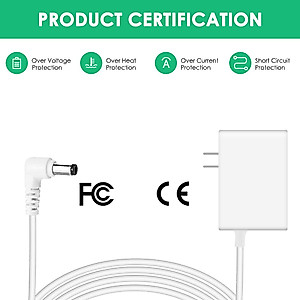 Mrgru 24V Power Cord for Diffuser Compatible with VicTsing/Young Living/DoTerra Petal/URPOWER/InnoGear 120ml 150ml 200ml 500ml Essential Oil Diffuser Humidifier Replacement Power Supply Adapter
