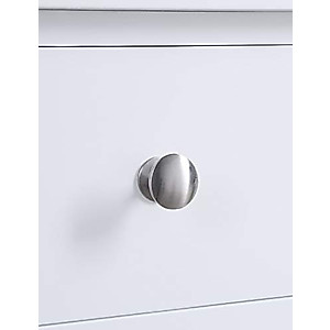 WOODEEM White Nightstand with Drawers Tall 28", Modern Large End Table Living Room, Wooden Bed Side Tables for Bedrooms