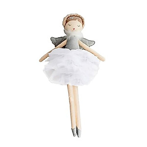 Mon Ami Angel Stuffed Doll - 15", Silver, Soft Elegant Plush Doll for Little Girls, Use as Toy or Room Decor, Great Gift for Kids of All Ages