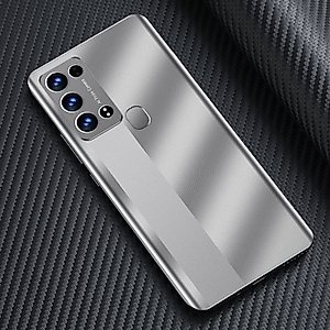 LANTRO JS Mobile Phone for Android 12, 6.5in 5G Network, 6GB RAM, 128GB ROM, Fingerprint & Face Unlock, Grey (EU Plug), Compatible with Smartphones