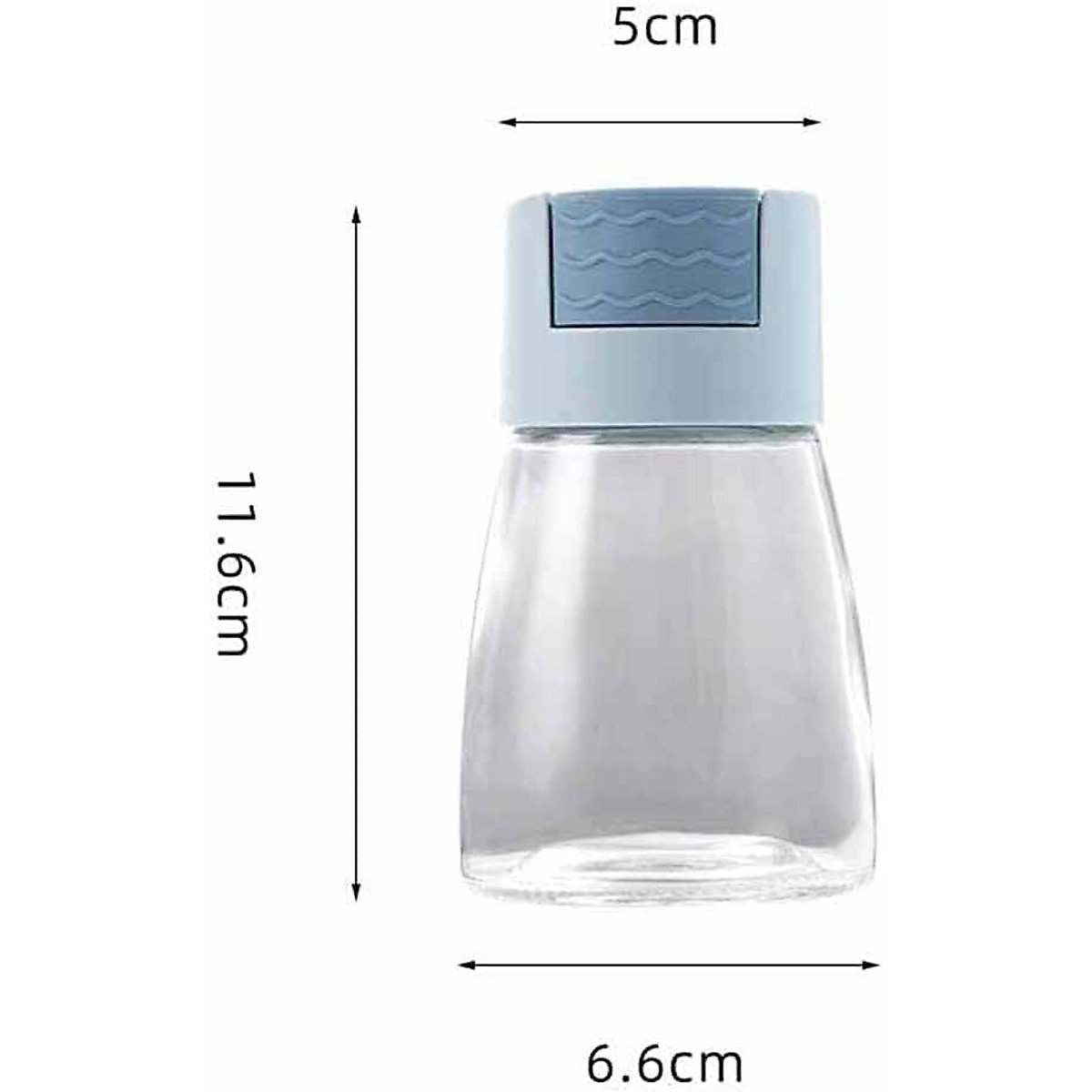 Moisture Proof Salt And Pepper Shakers Precise Quantitative Push Type,Quantitative Seasoning Bottle,Precise Quantitative Push Type (2Pcs-A)