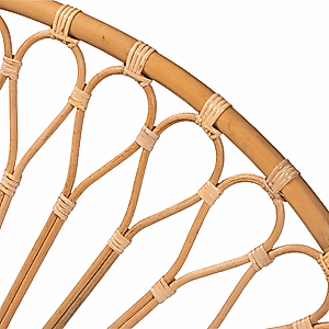 Baxton Studio Perenna Natural Rattan Standalone Headboard, Queen