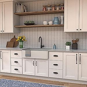 Hickory Hardware 1 Pack Solid Core Kitchen Cabinet Knobs, Luxury Cabinet and Dresser Knobs, Handle Pulls for Doors & Drawers, 1-1/2 Inch, Black Iron, Refined Rustic Collection