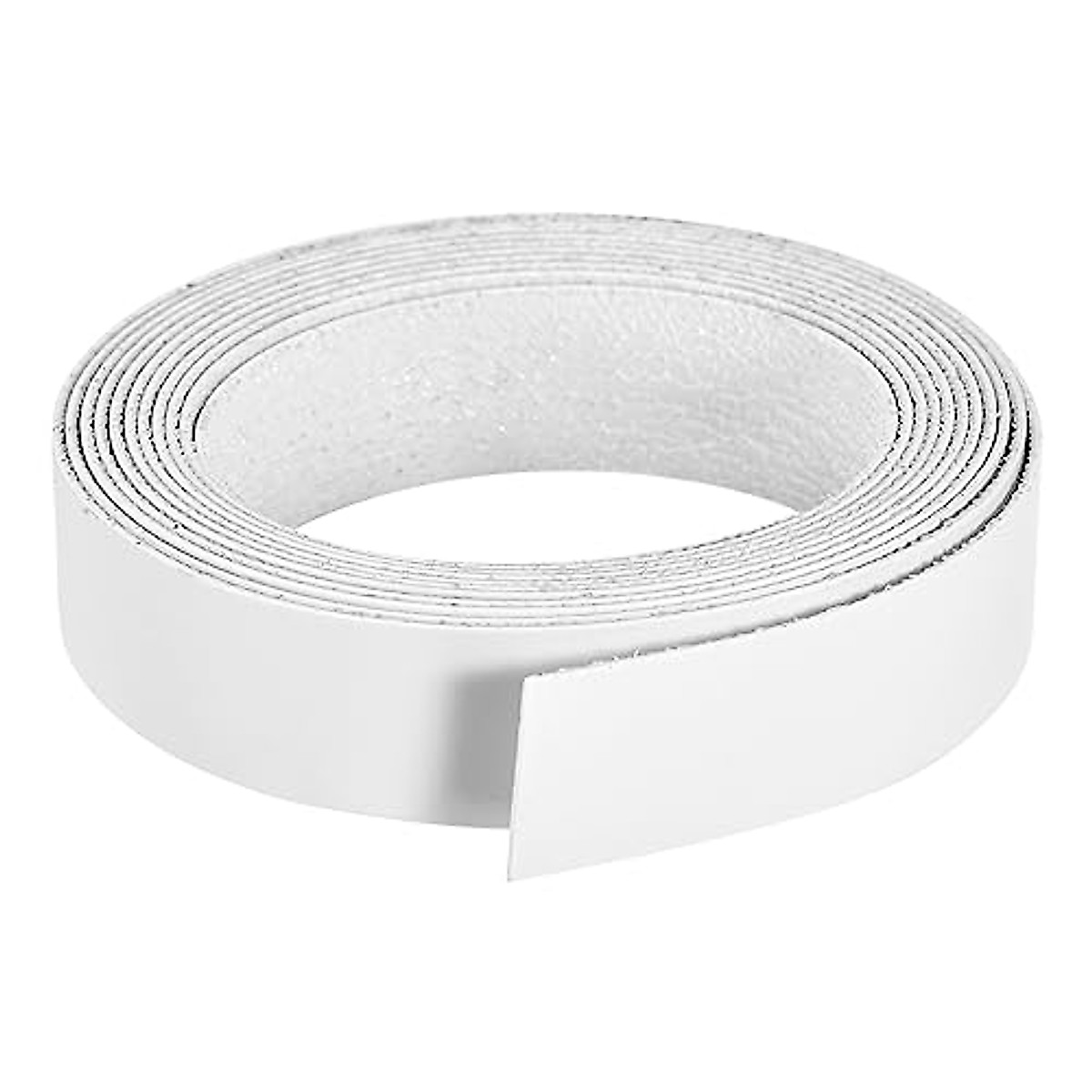 uxcell Edge Banding, 7/8 Inch x 24.6ft Pre-Glued Wood Veneer Edging Iron-on Flexible Edge Banding for Cabinet Repair Furniture Restoration, Matte White