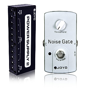 JOYO JF-31 Noise Gate Pedal Bundle with JP-02 DC 9V 12V 18V 10-outputs Pedal Power Supply