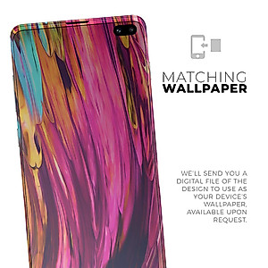 DesignSkinz Blurred Abstract Flow V30 Protective Vinyl Decal Wrap Skin Cover Compatible with The Samsung Galaxy S20 (Screen Trim & Back Glass Skin)