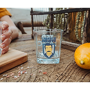 Silver Buffalo Ted Lasso 10-Ounce Mini Rocks Glasses | Set of 4