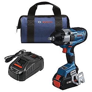 BOSCH GDS18V-740CB14 PROFACTOR™ 18V Connected 1/2 In. Impact Wrench Kit with Friction Ring and (1) CORE18V 8 Ah High Power Battery