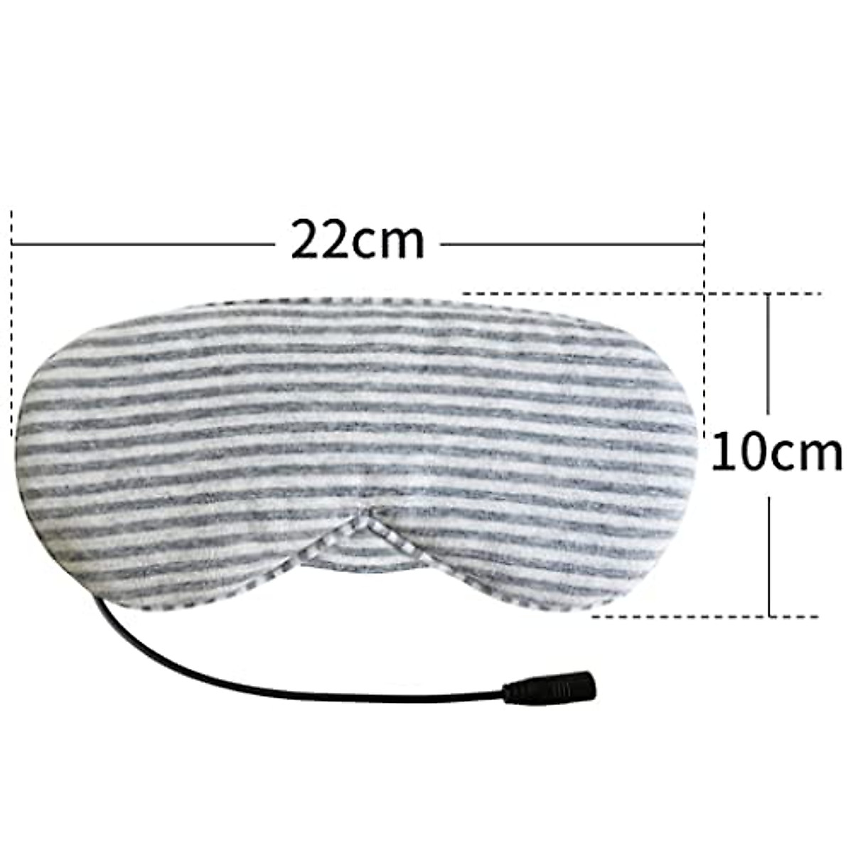 Heated Eye Mask, 100% Cotton USB Steam Warm Compress for Puffy Eyes, Warm Therapeutic Treatment for Dry Eye, Chalazion, Blepharitis
