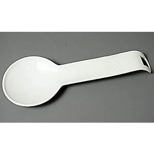 Chef Craft Select Plastic Spoon Rest, 12.25 inches in length, White