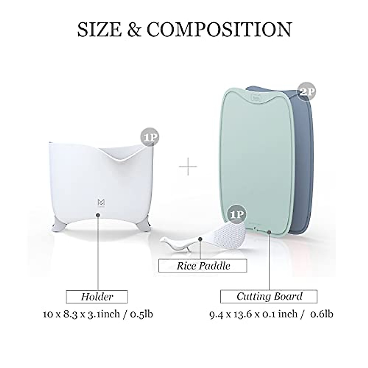 Carrotez Cutting Boards, Cutting Boards for Kitchen, Cutting Board Set with Holder and Draining Stand, Cutting board set, TPU cutting boards with Rice paddle, BPA free, Non Slip, Juice Grooves