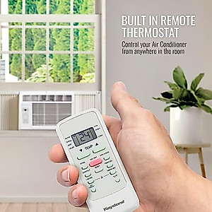 Keystone 5,000 BTU Window Mounted Air Conditioner & Dehumidifier with Smart Remote Control - Quiet Window AC Unit for Apartment, Living Room, Bathroom & Small Rooms up to 150 Sq.Ft.